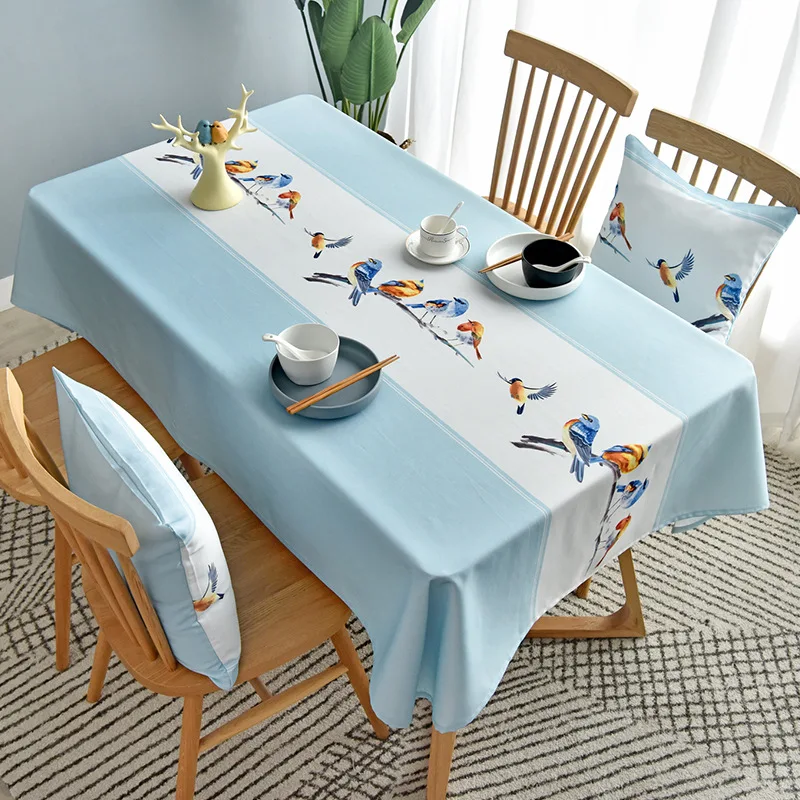 Europe Table Cloth Rectangular Cotton And Coffee Table Cotton Linen ...