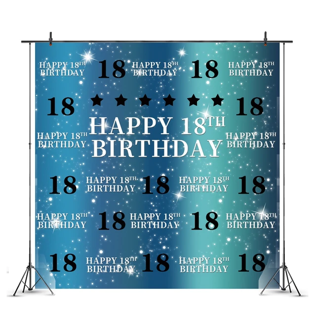 18th Birthday Invitations Blue