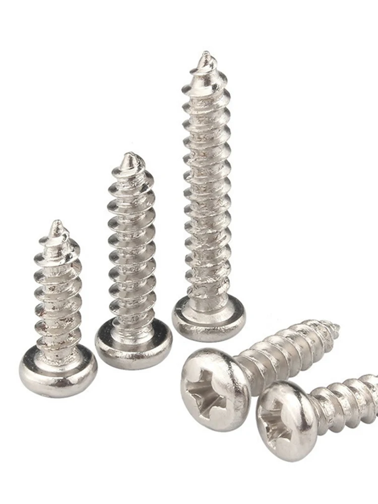 VIS,M1-3mm x100pcs--100 pièces-lot de vis autotaraudeuses en acier au ...