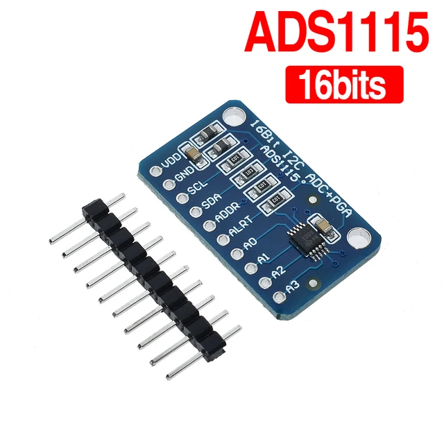 프로 게인 증폭기가 있는 ADC 모듈, Arduino RPi용, 16 비트 I2C, ADS1115, ADS1015, 4 채널 ...