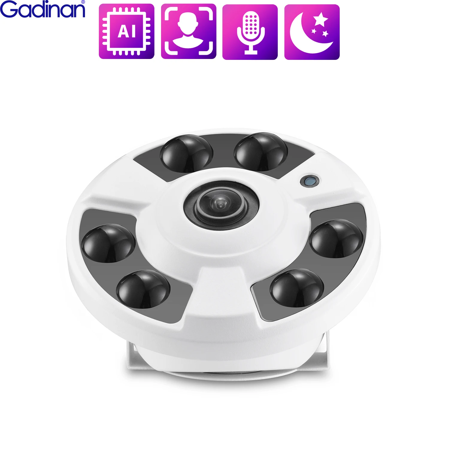 8mp 4k Fisheye Ip Camera Face Detection 5mp Outdoor Waterproof 1.7mm ...