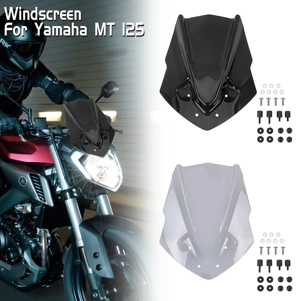Motorcycle-Windscreen-Windshield-Deflector-Protector-for-Yamaha-MT125 ...