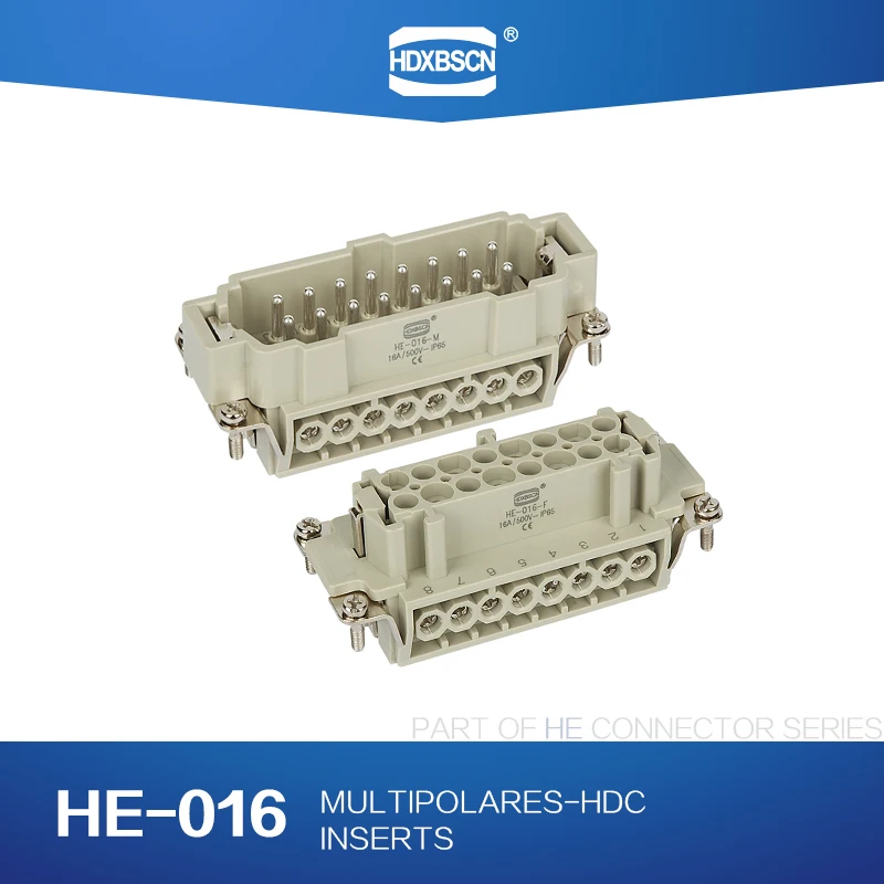 HDXBSCN Heavy Duty Connectors HDC-HE-016 F/M 16pin Industrial ...