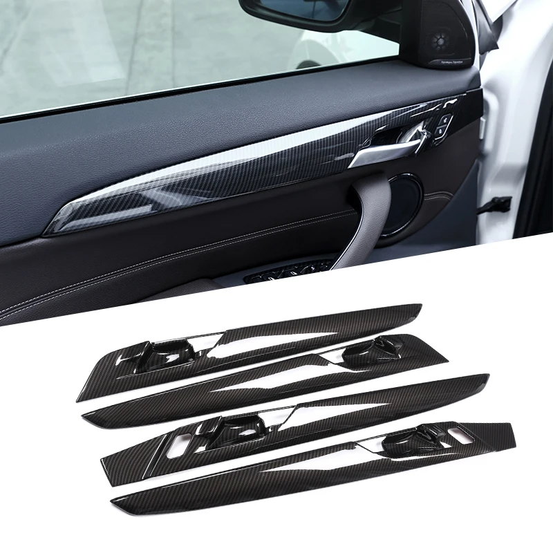 4 Pcs Carbon Fiber For BMW New X1 F48 2016-2018 ABS Plastic Interior ...