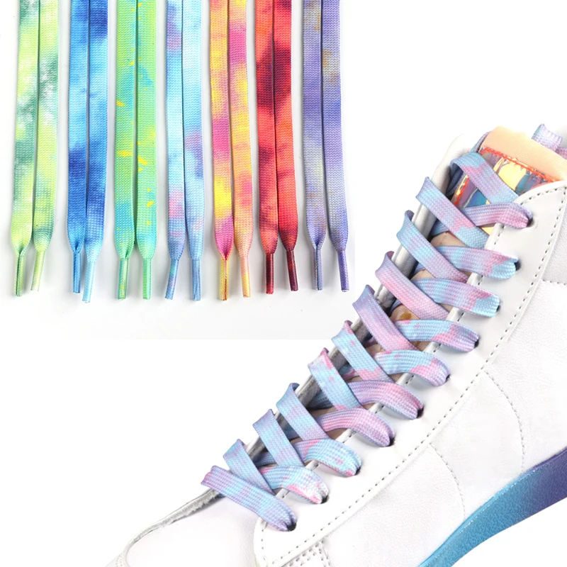 Flat-Shoelaces-Rainbow-Colour-Shoe-Laces-Casual-Canvas-Shoes-Colorful ...