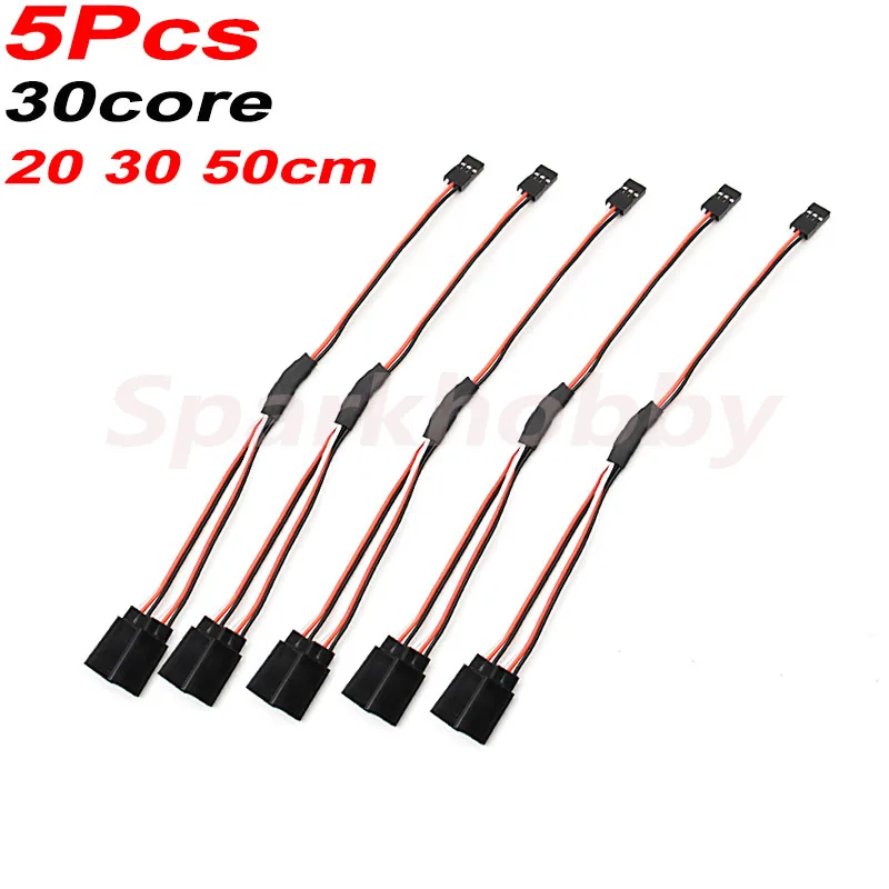5pcs 30 Core 200mm 300mm 500mm Y-type Servo Extension Cable Suitable ...