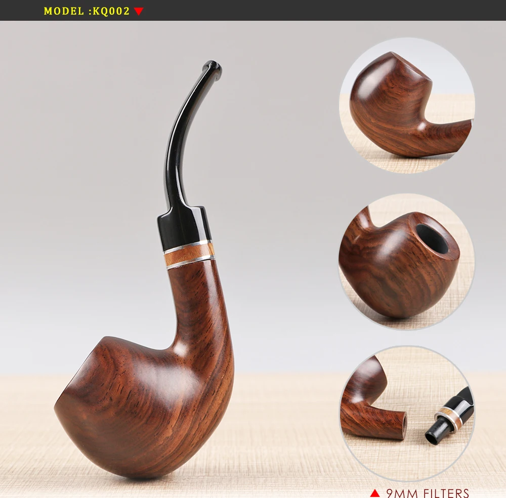 Pipe,pipe à fumer en bois avec outils gratuits,ensemble fait à la main ...