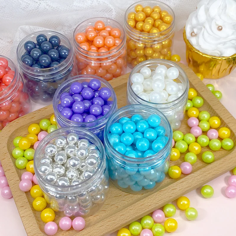 10mm/15g Colorful Beads Edible Pearl Sugar Ball Fondant Sprinkles Cake ...