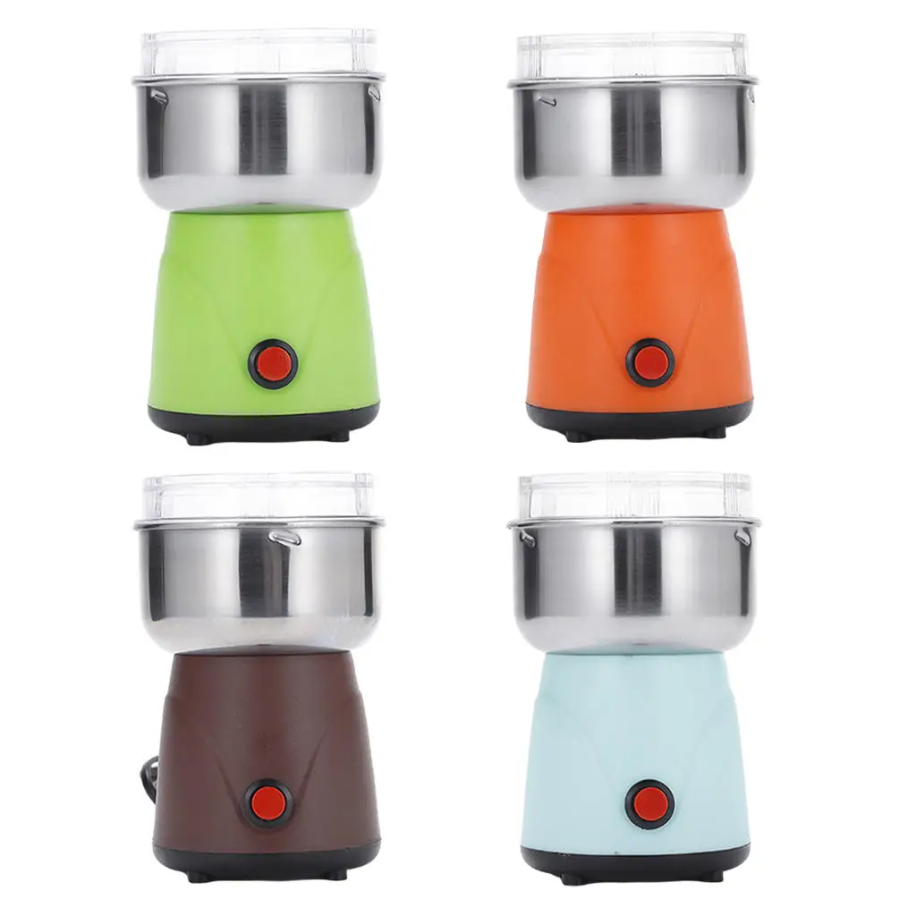 Electric-Coffee-Bean-Grinder-Household-Portable-Stainless-Steel-Blade ...