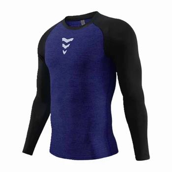 Compression Dry Fit Men’s Long Sleeve Sports Fitness T Shirt - Men's ...