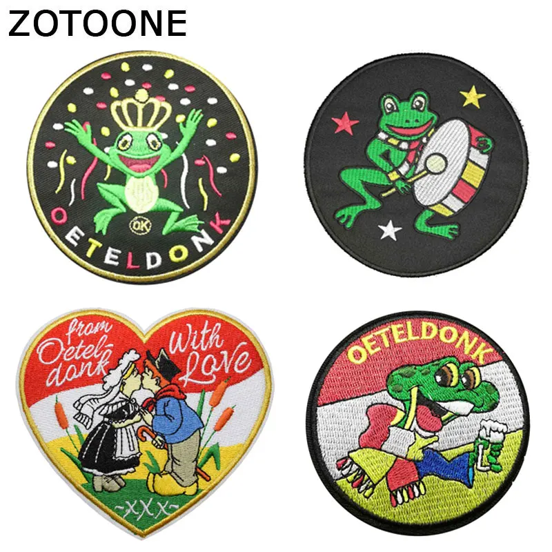 Oeteldonk Embleem Full Embroidered Frog Carnival for Netherland Iron on ...