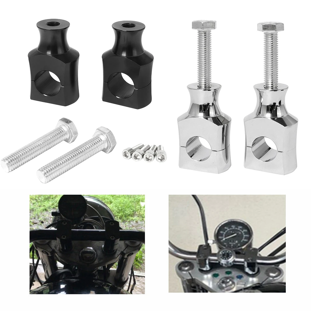 22mm Handlebar Riser Clamp Motorcycle | Handlebar Mount Mounting Risers ...