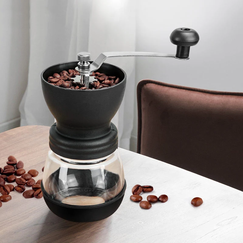 Mini moedor de café, moedor manual de aço inoxidável para moer grão ...