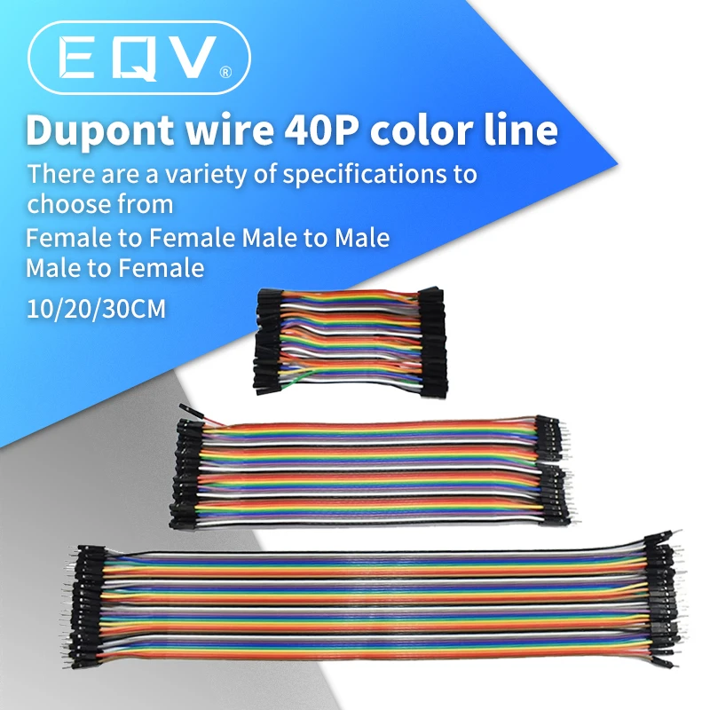 40PIN 10CM 20CM 30CM Dupont Line Male to Male + Female to Male and ...
