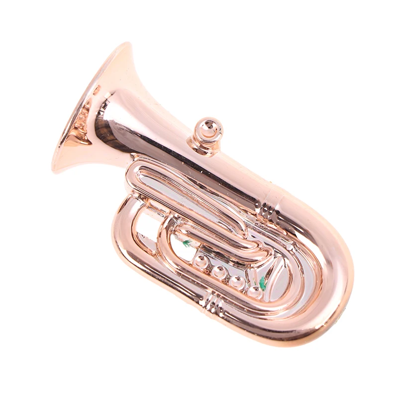 1pc Mini Tuba 1:12 Dollhouse Miniature Musical Instrument Tuba Doll ...