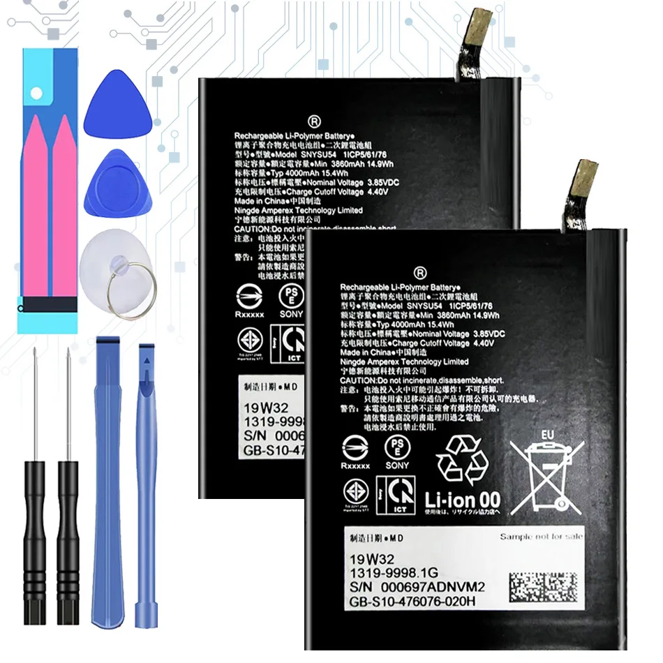 Snysu54 4000mah Replacement Battery For Sony Xperia 1 Ii - Mobile Phone ...