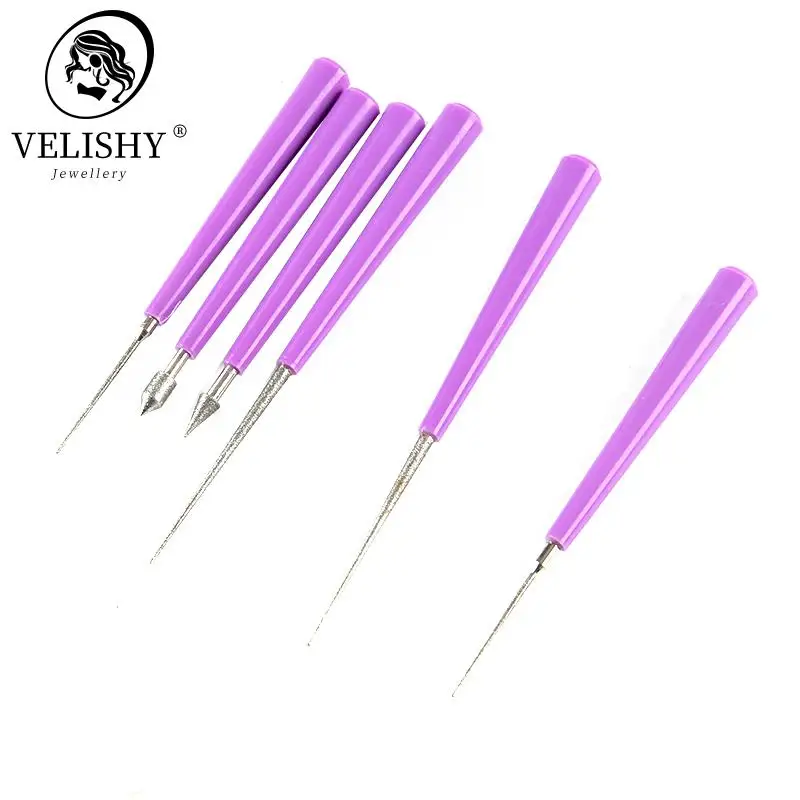 1set Diamond Pearl Glass Beads Tipped Reaming File Reamer Jewelry Tools ...