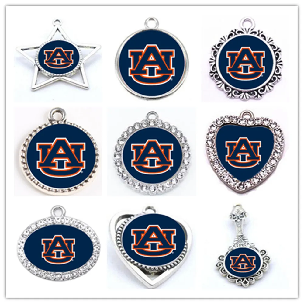 10pcs/lot Auburn Charms Tigers College Football University Sport ...