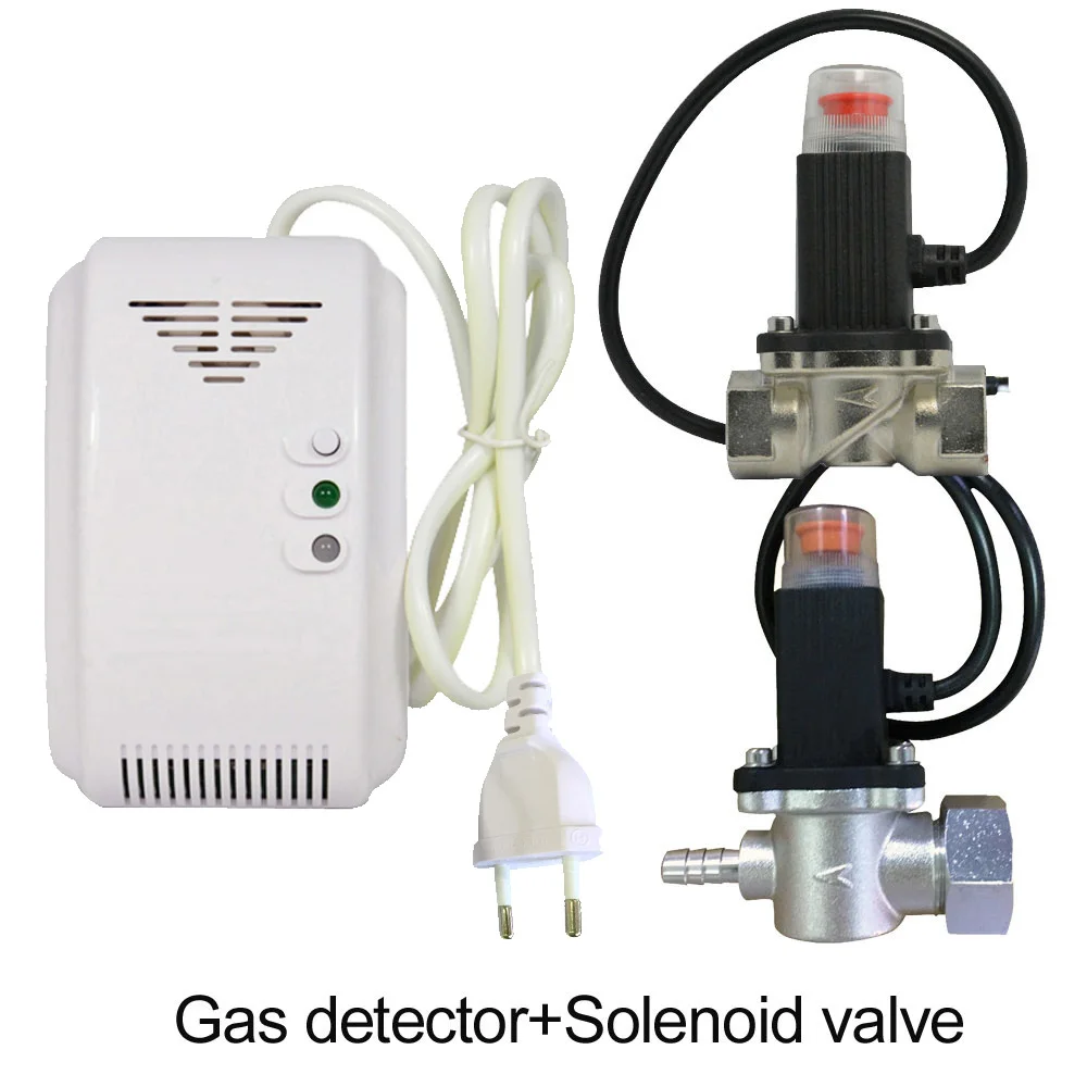 90-240VAC-Kitchen-CH4-Natural-Gas-Leaking-Detector-Magnetic-Solenoid ...