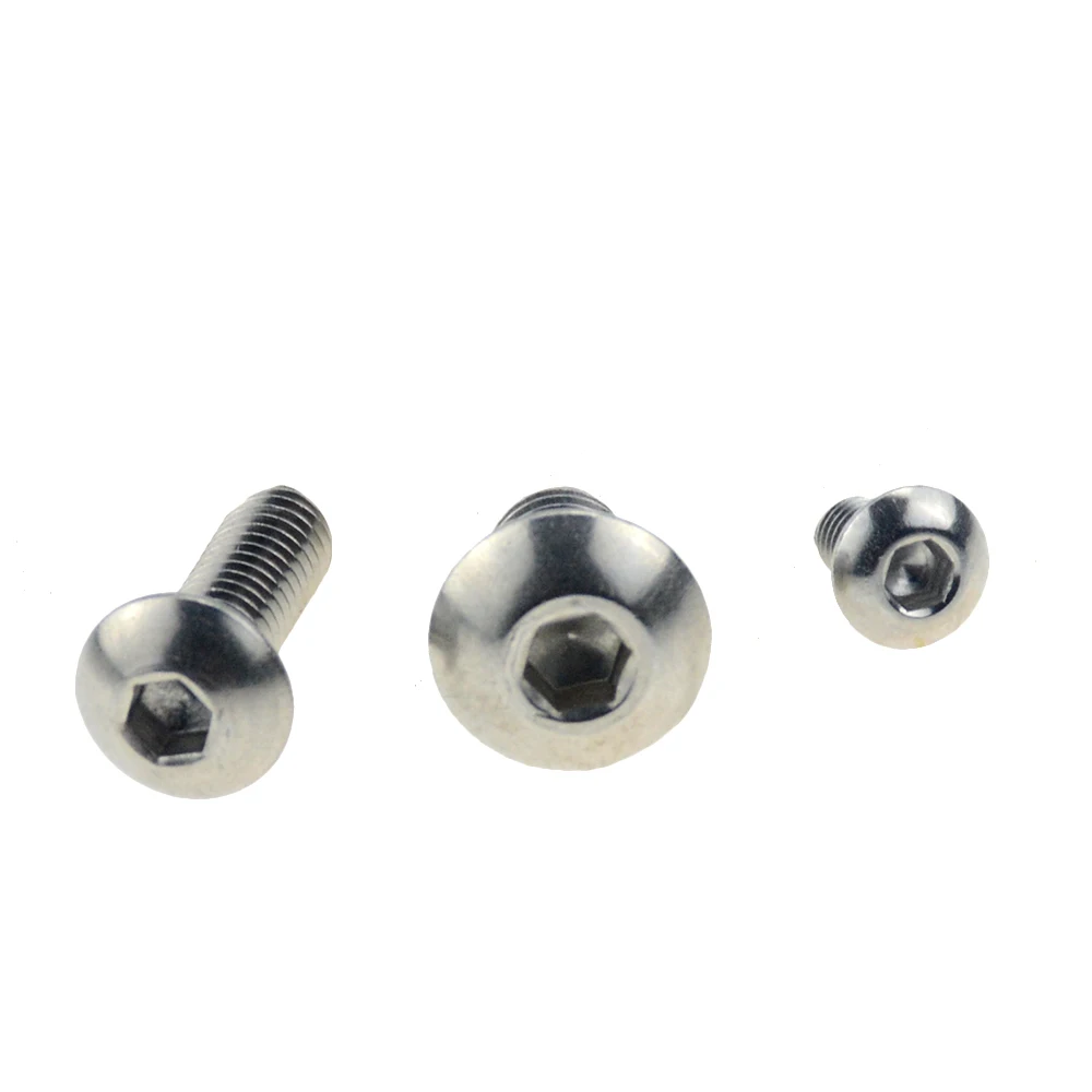 100pcs-Lot-M3x10-mm-M3-10-mm-yuan-cup-Half-round-head-304-Stainless ...