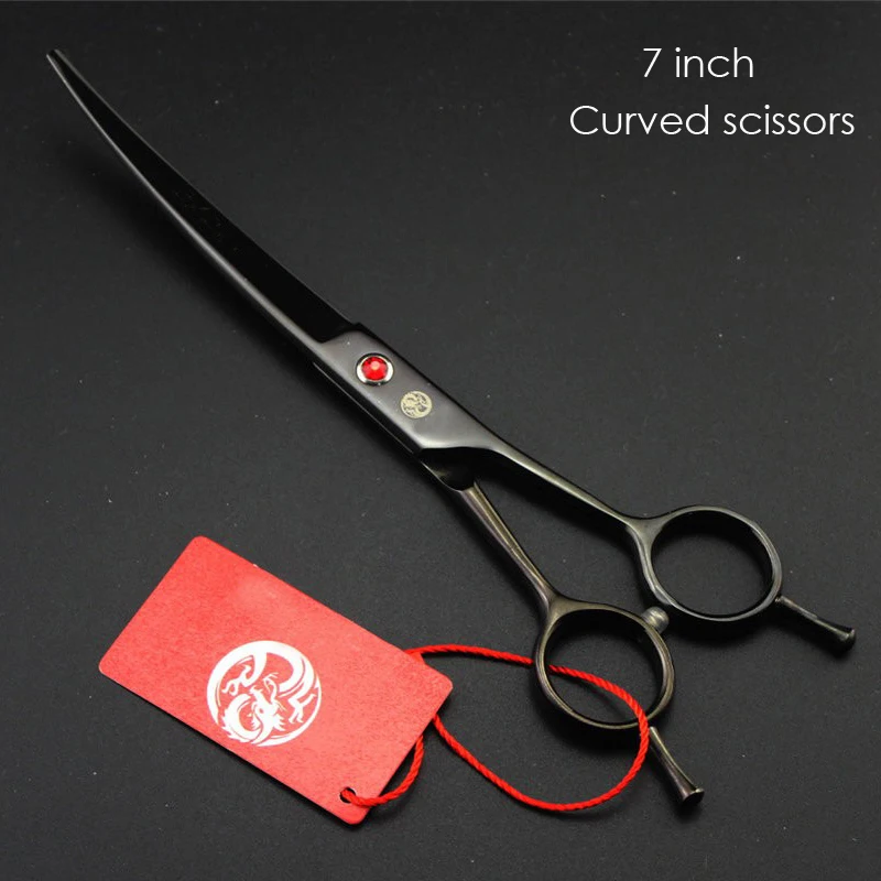 Professional Japan 6cr Stainless Steel Pet Grooming Scissors Curved ...