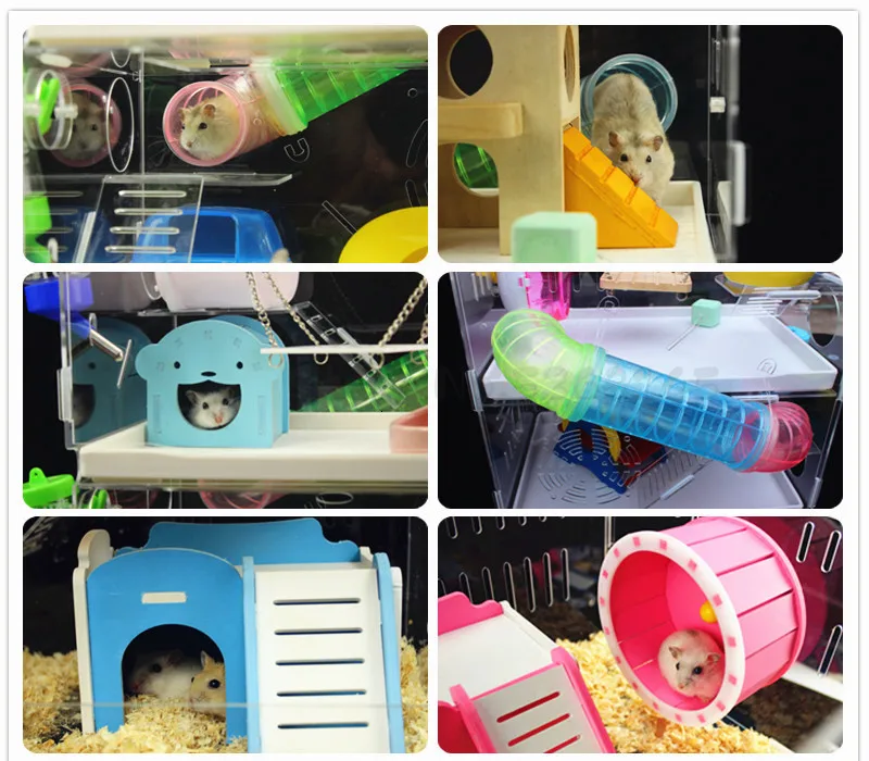 Hamster Cage Drawer Cage External Bathroom Double Transparent Large ...