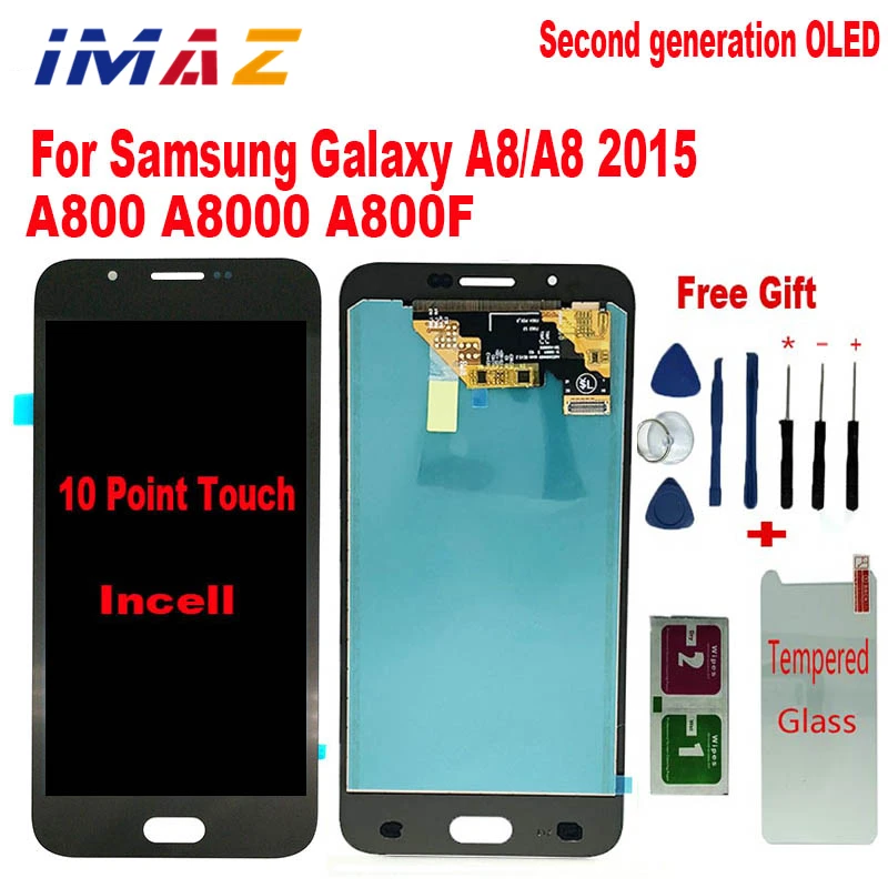 IMAZ-NEW-2ND-OLED-LCD-Display-For-Samsung-Galaxy-A8-2015-A800-A8000 ...