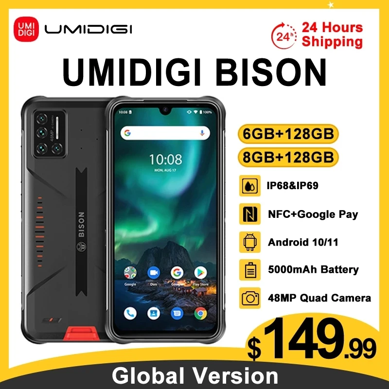 UMIDIGI-tel-fono-inteligente-BISON-6-128GB-8GB-NFC-IP68-IP69K ...