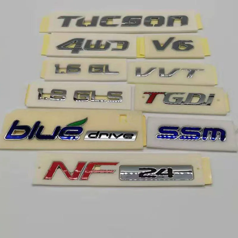 Rear Trunk Logo For Tucson 4WD V6 1.6GL VVT 1.8GLS TGDI Blue drive SSM ...