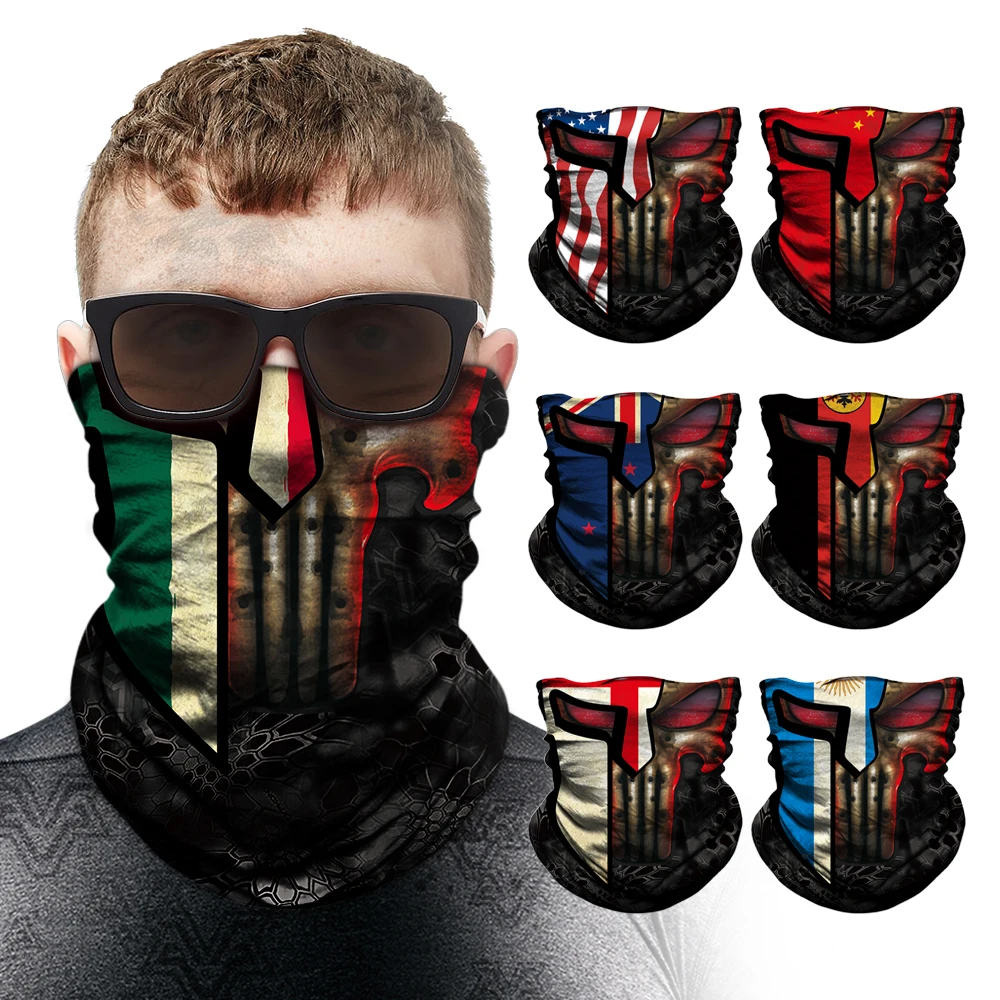3D Seamless Bandana Headband The Punisher National Flag Neck Buffs ...