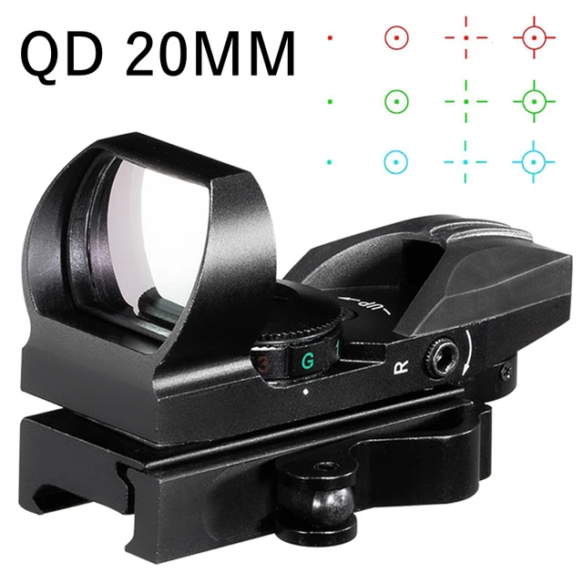 Red Dot 20mm / 11mm Red Dot BK Scope DE QD Sight Dovetail Riflescope ...