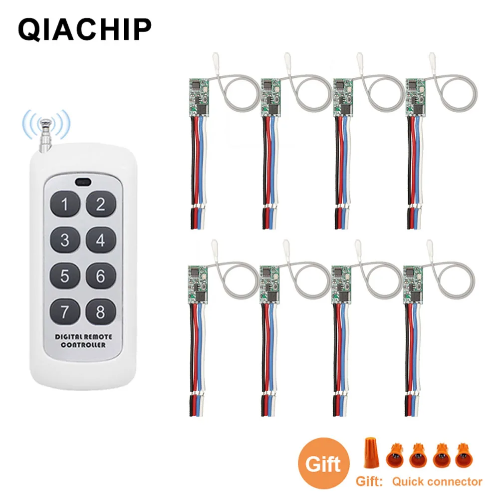 QIACHIP-433MHz-Wireless-RF-Remote-Control-DC6V-30V-Mirco-Switch ...
