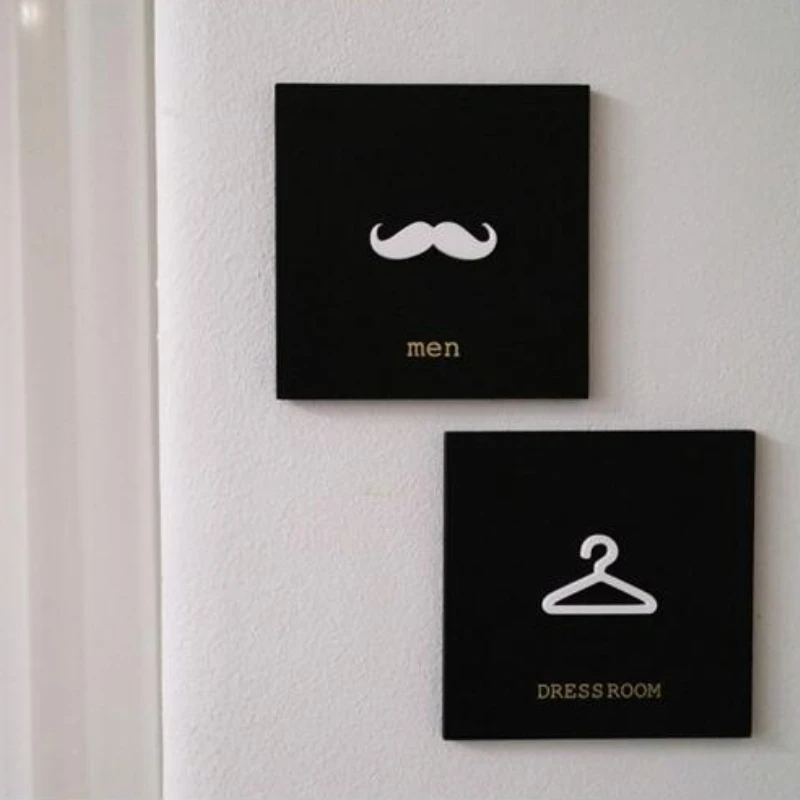 Generic Beard Style Toilet Door Sign No oking Sign Sticker Plaque er Wc ...