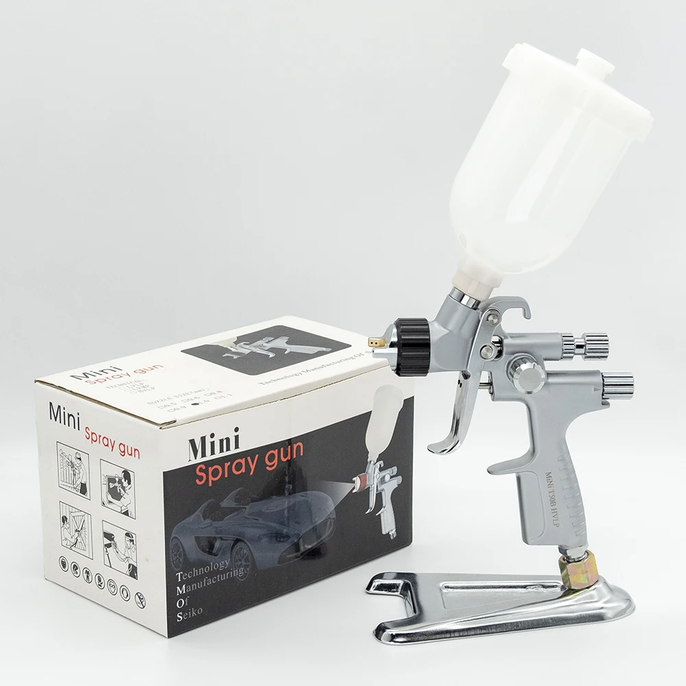 1.0mm Nozzle MINI T50 Professional HVLP Mini Paint Spray Gun 250ml Cup ...