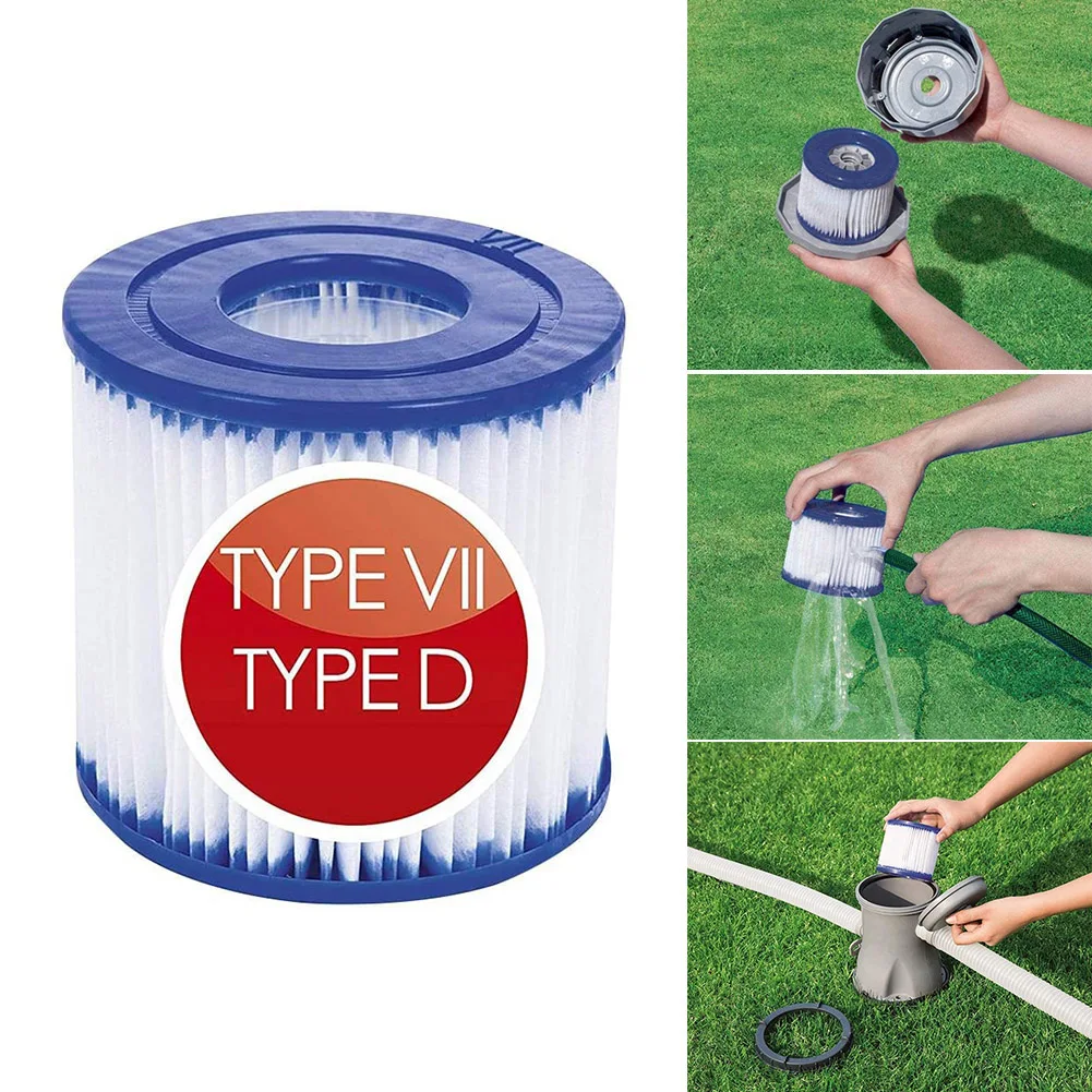 Pool-Filter-For-Bestway-Vii-Intex-D-Model-Inflatable-Durable-Swimming ...
