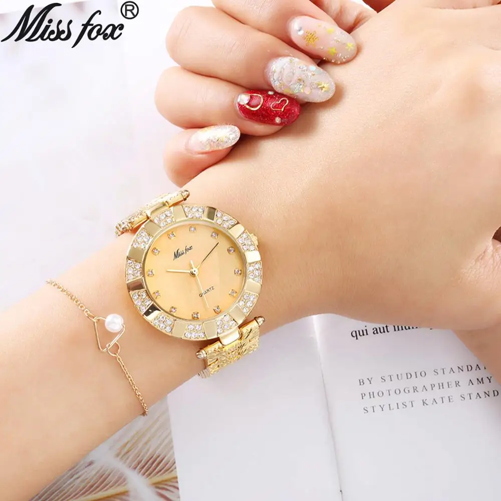 Missfox Miss Fox Brand Quartz Women Watches Luxury Waterproof Wrist ...