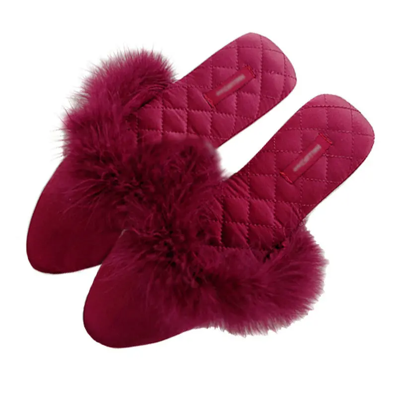 Spring Summer Turkey Feather Style Indoor Floor Home Slippers Office ...