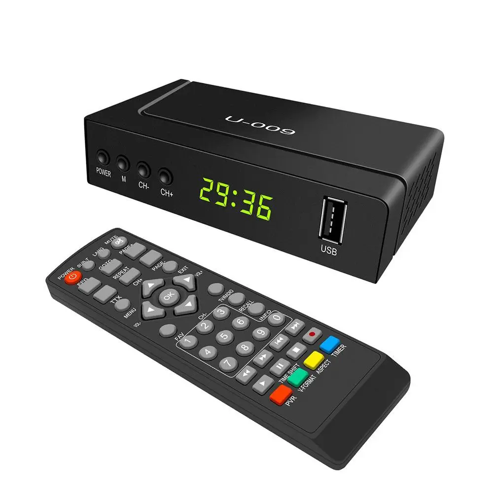 2021-DVB-T2-Tuner-Digital-TV-Receiver-1080P-H-265-Decoder-DVB-C-U009 ...