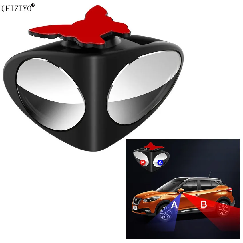 2 in 1 Car Blind Spot Mirror Wide Angle 360 Rotation Adjustable Convex ...