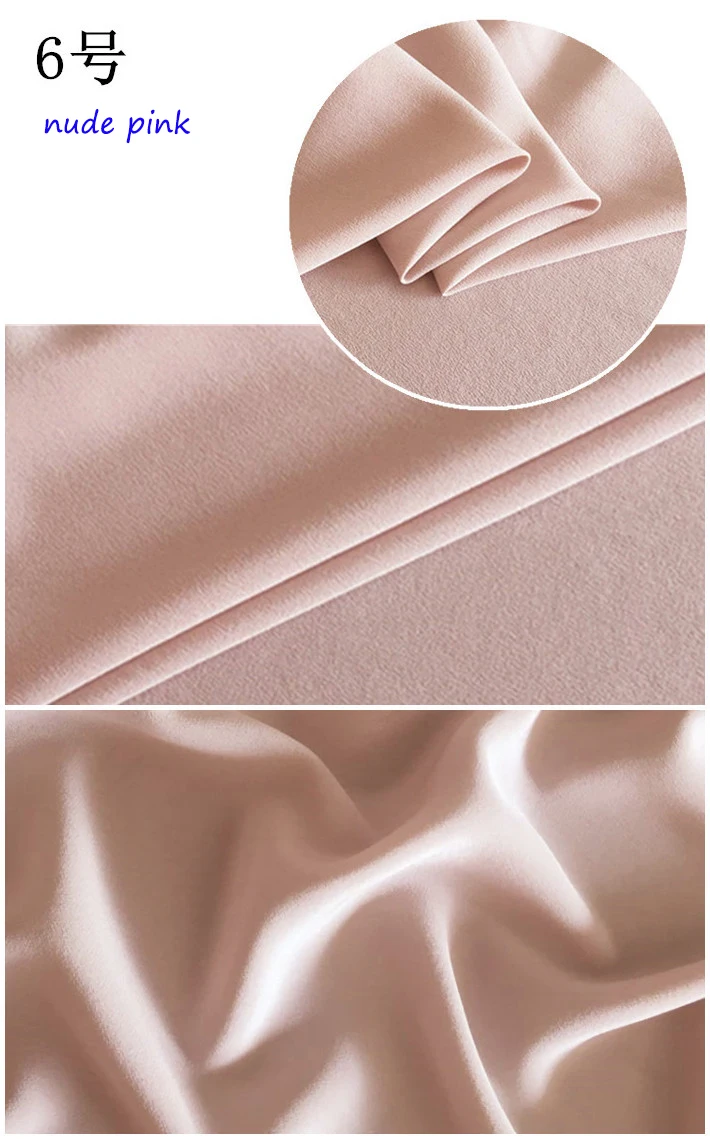 Шелковая ткань креп-де-шине FABRIC SHIPPER 100% шелк 16 момме белый ...