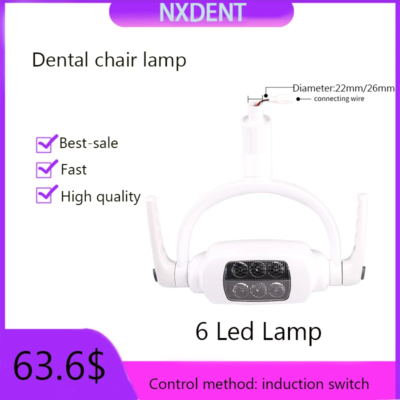 1pc-6LED-Dental-Oral-Operation-Lamp-High-Quality-Induction-Sensor-Light ...