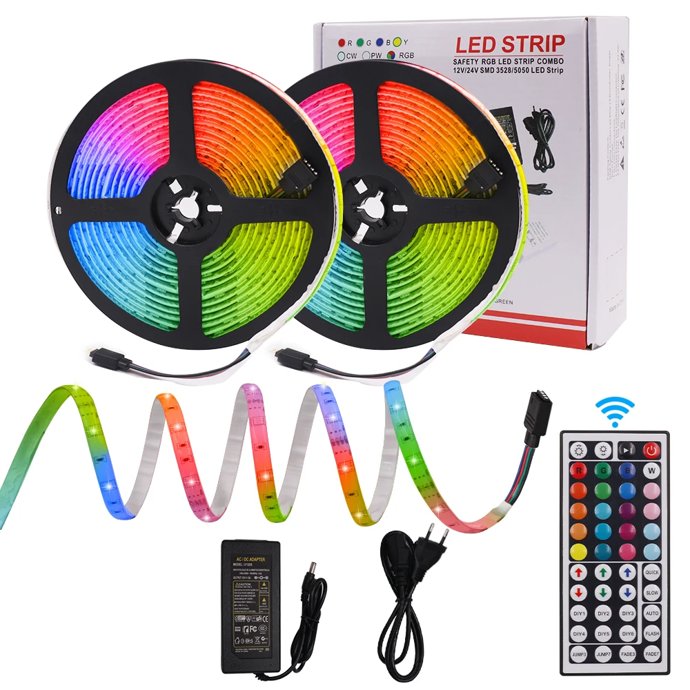 Low price, good service 5M 5050 LED Strip light DC 12V RGB RGBW RGBWW ...