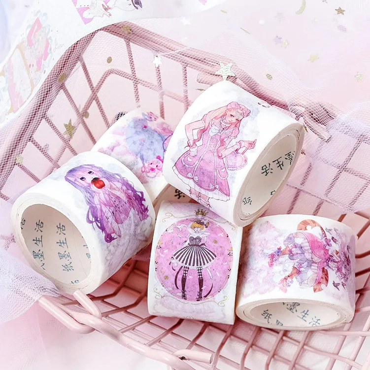 Magic Girl Series Washi Tape Anime Girl Masking Tapes Decorative ...