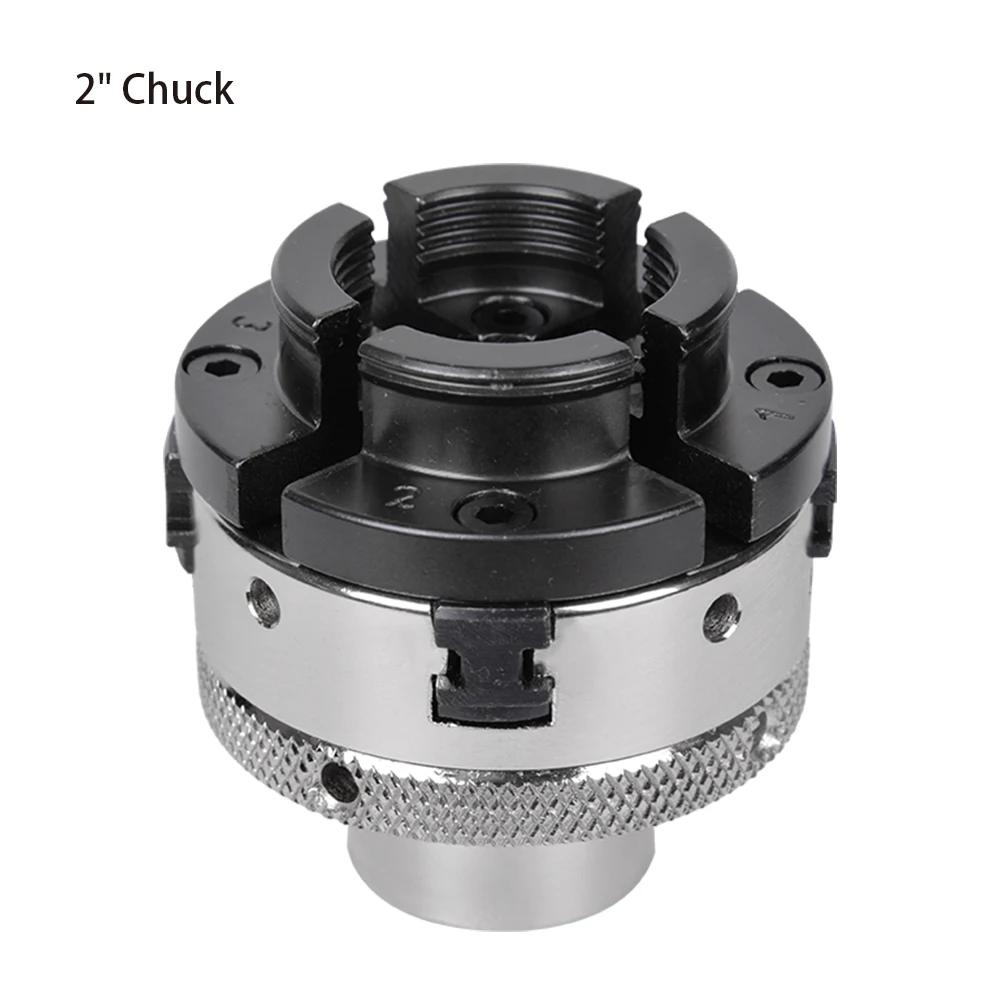 2 Inch Mini Wood Turning Chuck 4-Jaws Woodworking Lathe Chuck Accessory ...