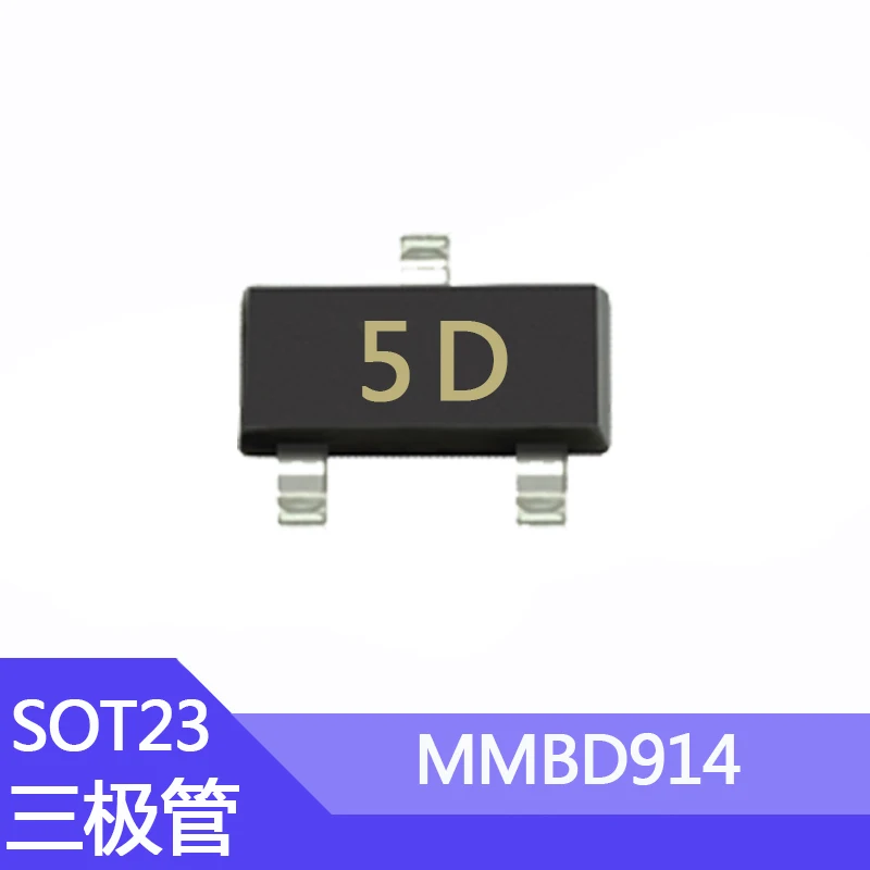 100pcs SMD Transistor MMBD914 SOT-23 5D 0.3A/100V SMD - AliExpress 502