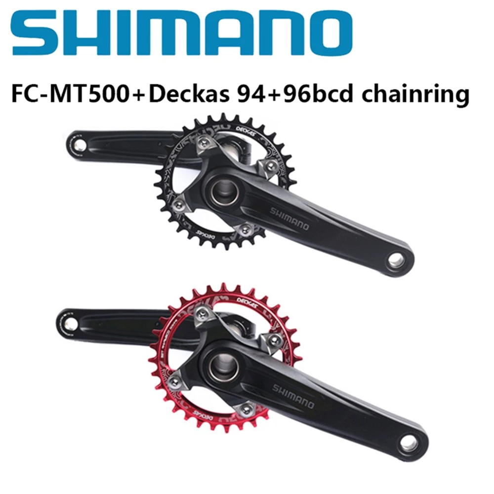 Shimano Fc-mt500 170mm Deckas 94+96 Bcd 32t 34t 36t 38t Chainring Crankset For Mountain Bike ...
