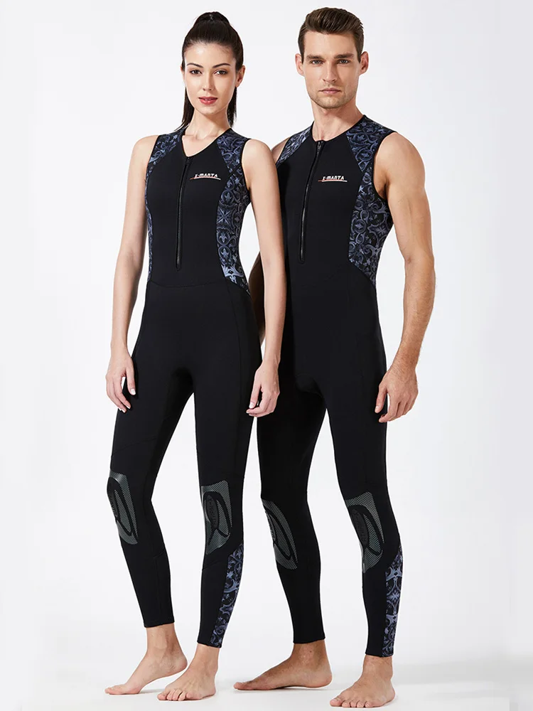 Long-Diving-Suit-for-Scuba-Diving-Wet-Suit-Sleeveless-Front-Zip ...