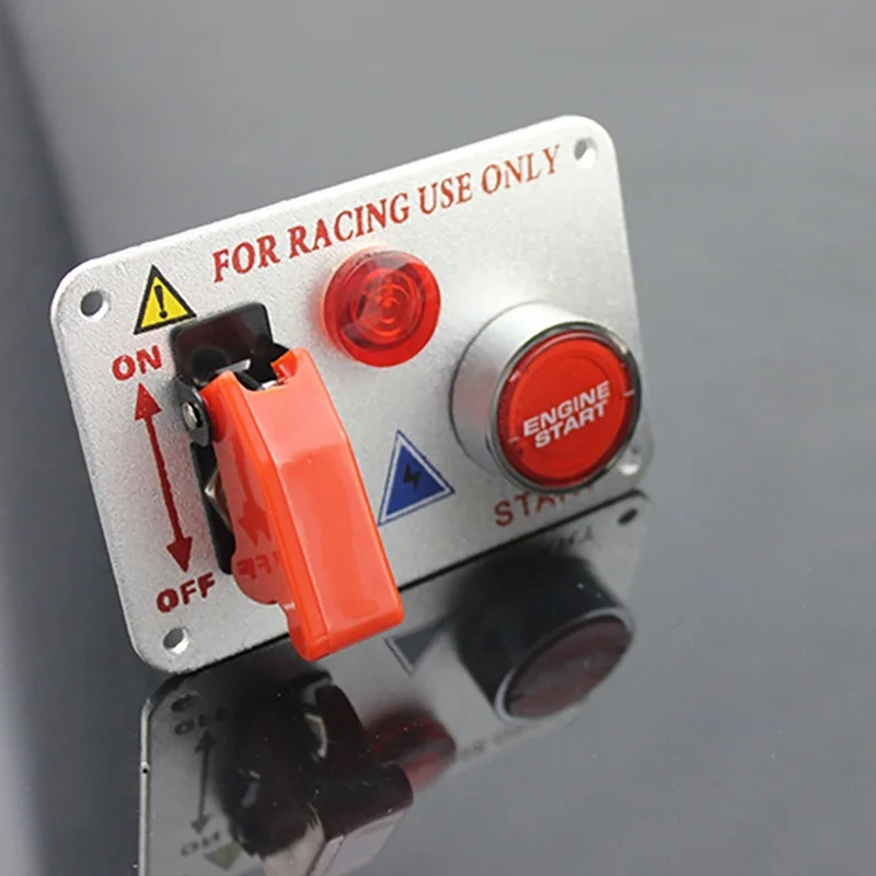 12V Racing Car Auto Ignition Switch Panel Engine Start LED Push Button ...