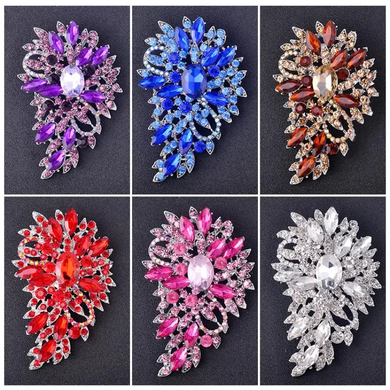 Fashion Exquisite Multi Color Rhinestone Crystal Brooch Brooch for ...