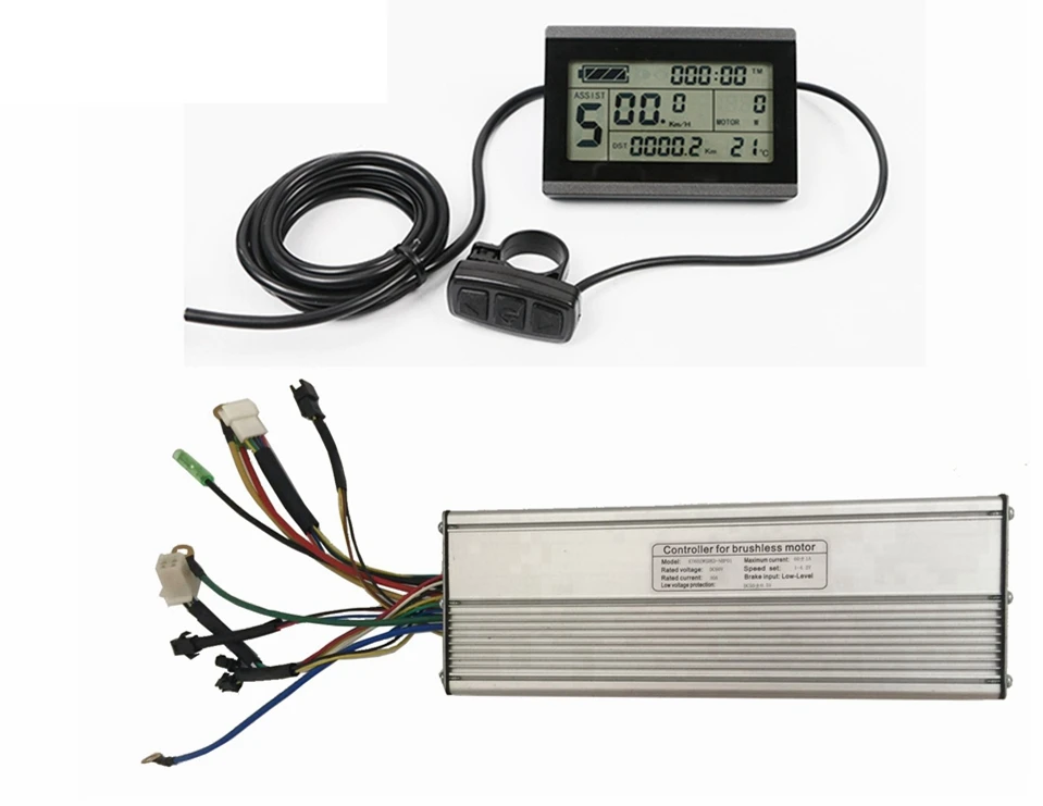 60V-60A-KT-controller-Brushless-DC-Ebike-Controller-KT-LCD3-LED900 ...